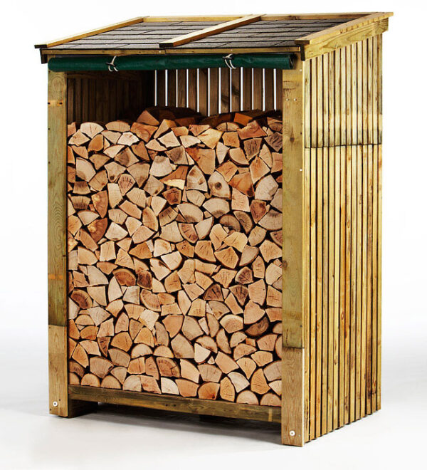 Premium Certainly Wood Outdoor Compact Log Store | Robey's