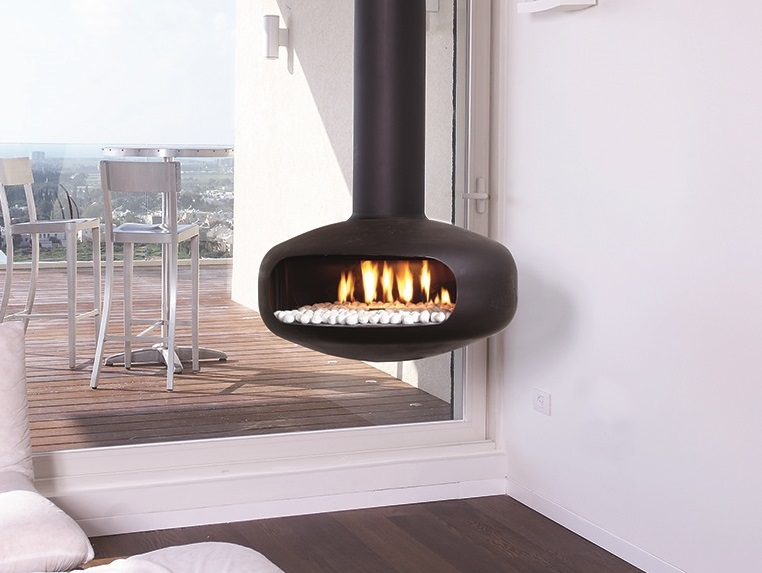 Ortal Oval Hanging Gas Fire | Modern Fireplaces | Robey's