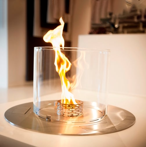 Decoflame Denver E-Ribbon Round Bio-Ethanol Fireplace | Robeys