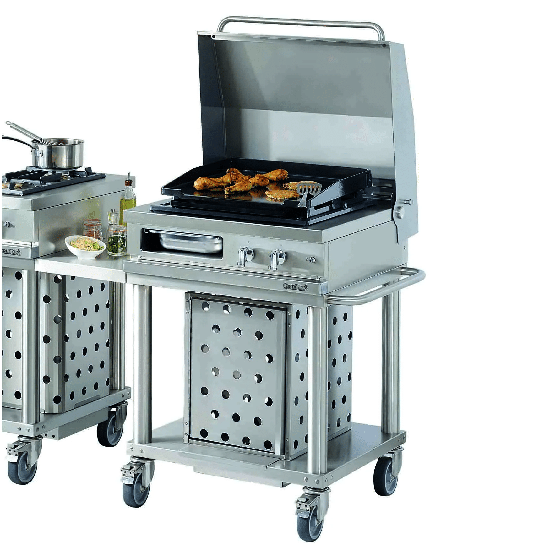 Lacanche Open’Cook Enamelled Plancha Mobile Module | Robeys