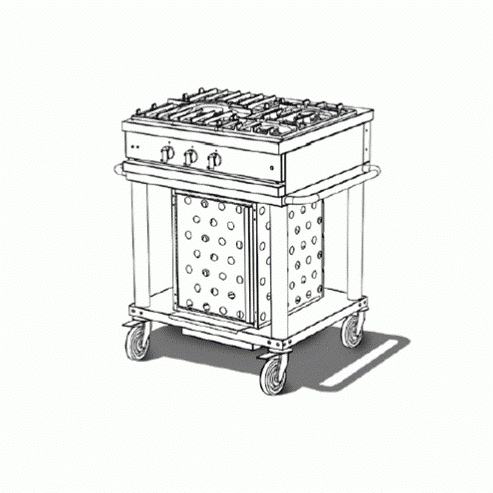 Lacanche Open’Cook 3 Burner Mobile Hob Module | Robeys