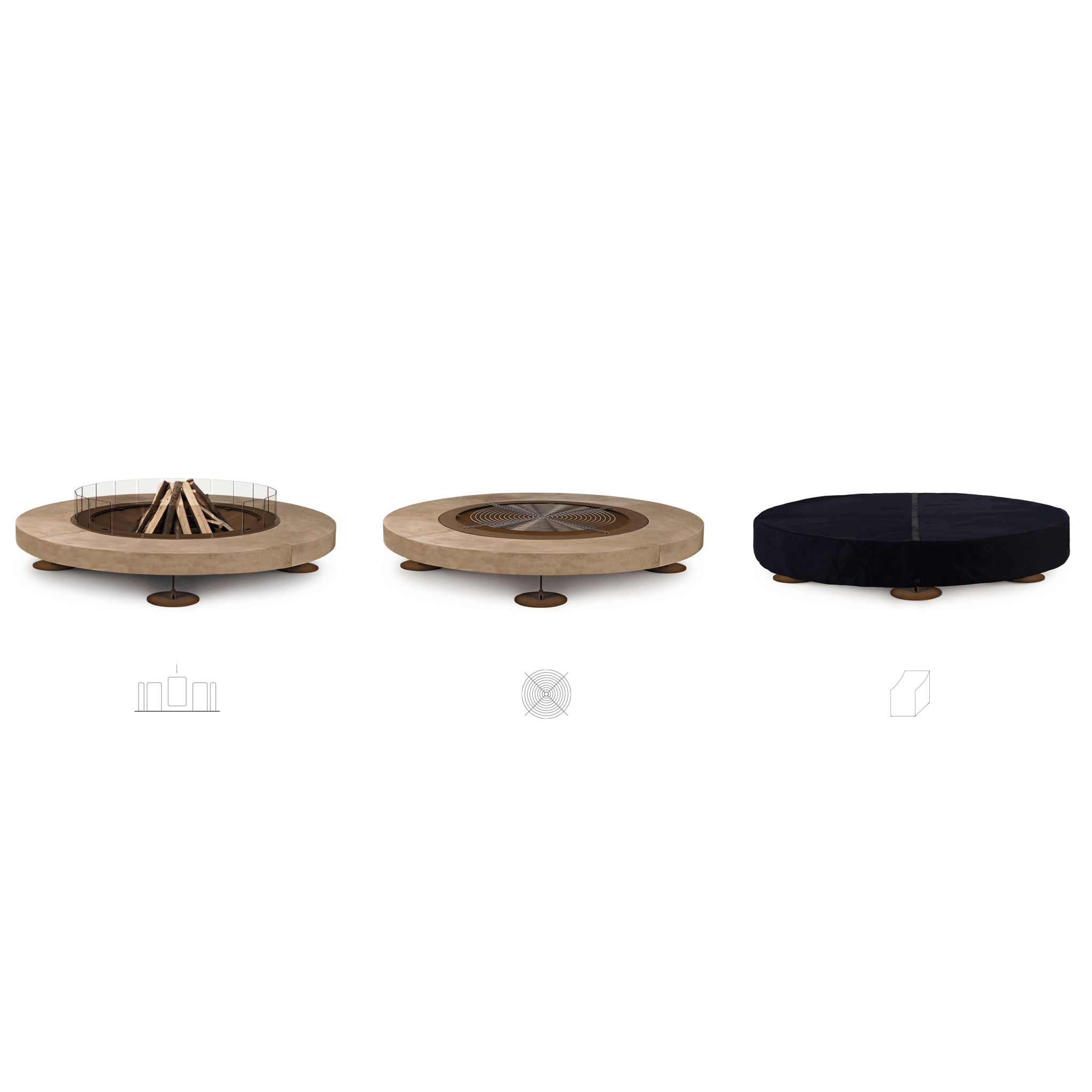 Rondo Outdoor Wood Burning Fire Pit - Robeys